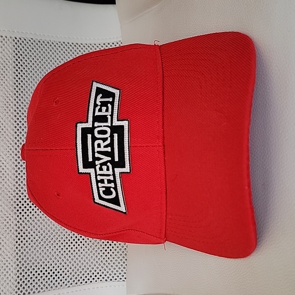 Accessories | Chevrolet Chevy Hat Red Velcro Back | Poshmark